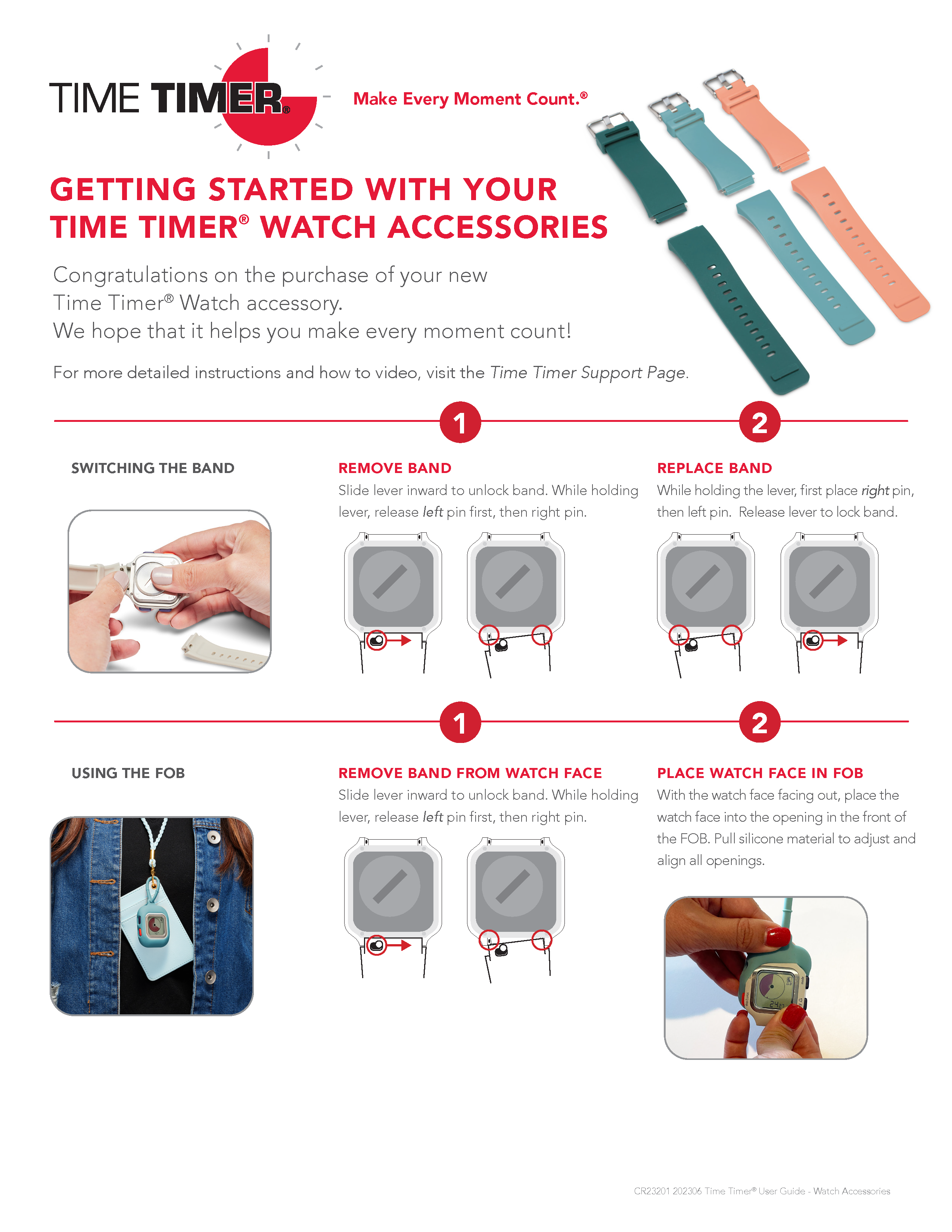 How to use the FOB accessory – Time Timer Support